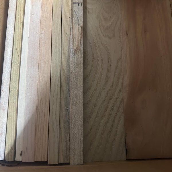 Hardwood Scrap Wood Box: Oak, Maple, Cherry, Poplar Pieces - Etsy