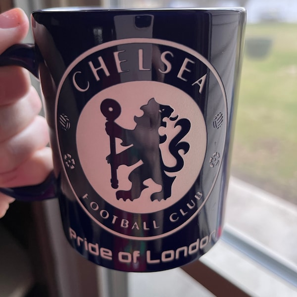 Chelsea F.C. - Hand Engraved Coffee / Tea Mug 11oz. - Etsy