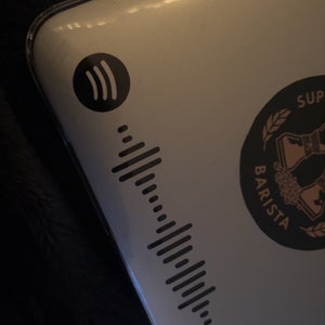 Custom Spotify Song Code Vinyl Decal Song Code Sticker Music Code Decal ...