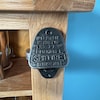 LIBRARY Cast Iron Rustic Industrial Style Heavy Plaque Sign Home ...