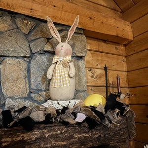 Primitive Bunny Grungy Bunny Handmade Bunny Primitive Handmade Bunny ...
