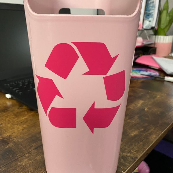 Recycle Symbol Decal Vinyl Stickers Recycle Signtrash Sticker Trashcan ...