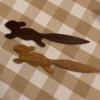 Wooden Squirrel Oven Rack Push Pull Stick, Handcrafted Kitchen Tool ...