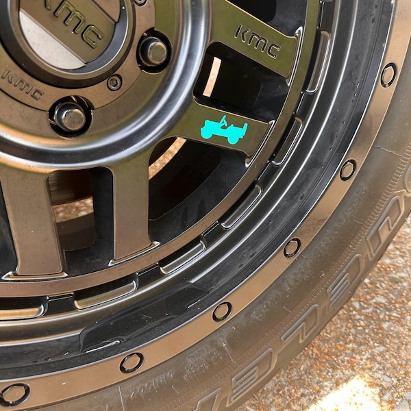 Fits 2018-2025 JEEP Wrangler Rubicon Rim/wheel Vinyl Stickers (set of 5 ...