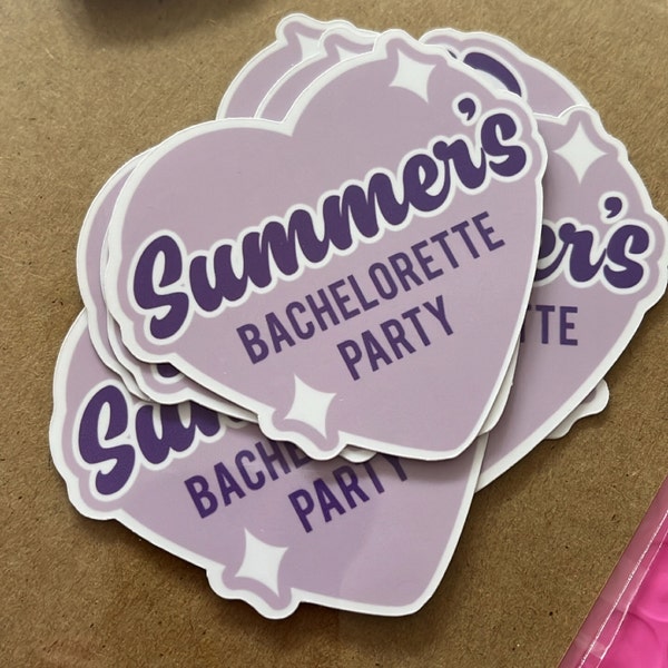 Custom Bachelorette Stickers, Personalized Bachelorette Party Sticker ...