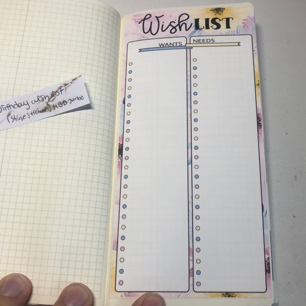 Grocery Shopping Master List: Hobonichi Weeks/cousin Notes Page Sticker ...