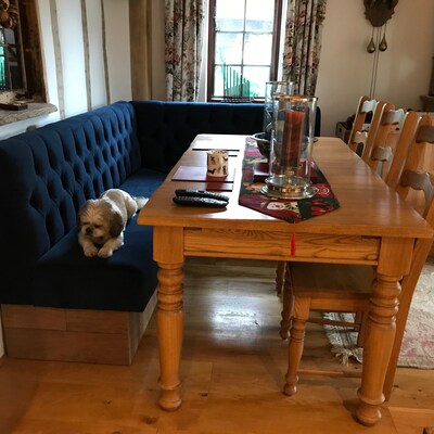 Fluted Kitchen Dining Booth Bench Seating Available in Any Colour - Etsy