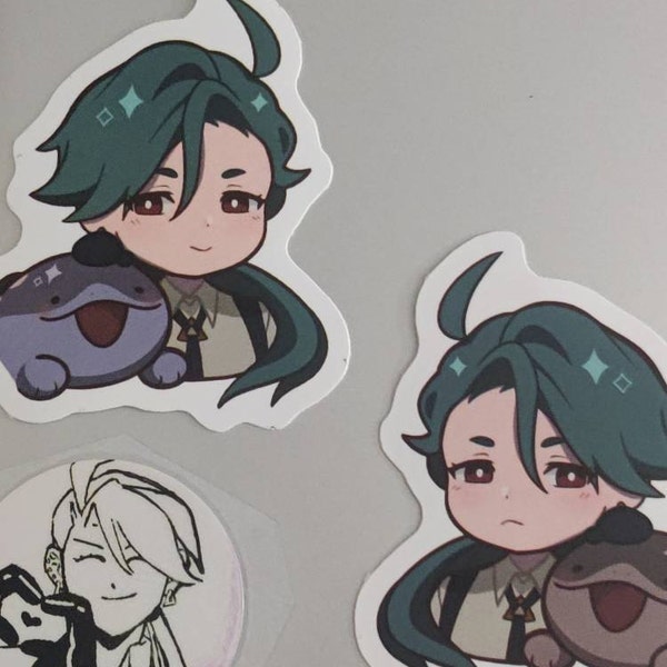 Alien Stage Mizi & Sua Angel Devil Keychains + Glitter Stickers - Etsy