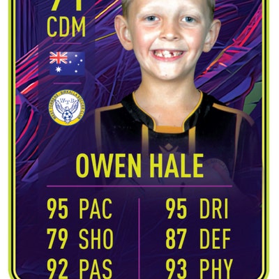 Personalized FIFA Ultimate Team FUT Card Football Soccer Fan Customized ...