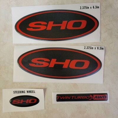 Gel Coated DOMED Ford Taurus sho Emblem Overlay : Fits Taurus SHO 2010 ...