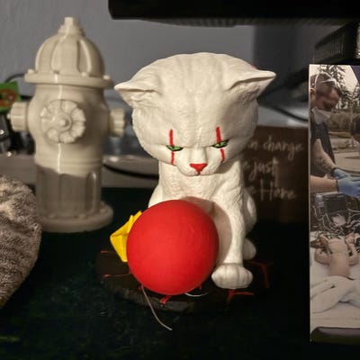 Pennywise Cat Stephen King IT 3d Printed Statue - Etsy