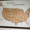 Rustic USA Map, Travel Gift, United States Travel Map, Wall Art, DIY ...