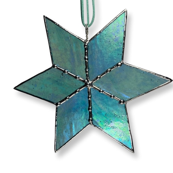 6 Point Star Stained Glass Pattern, Digital Download PDF, Multiple Size ...