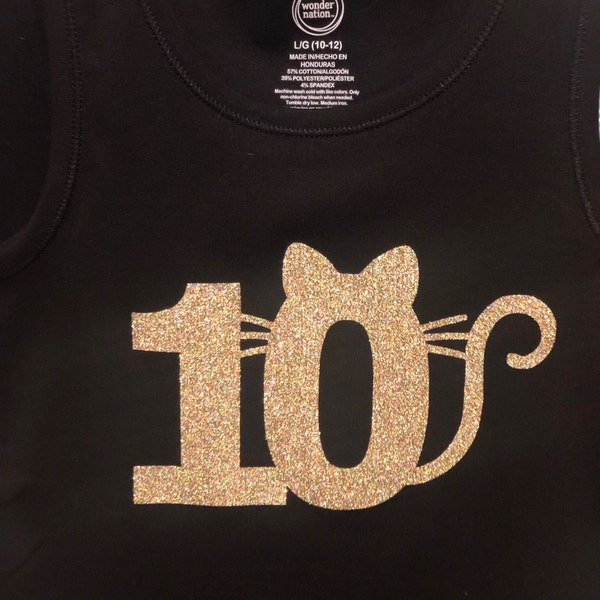 10 Cat SVG | 10th Birthday SVG | Cat SVG | Digital Download | Svg - Etsy