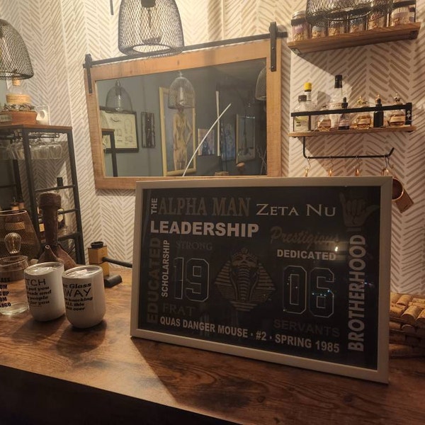 Personalized Phi Beta Sigma Wall Art, Sigma Man, Man Cave Gift, Sigma ...