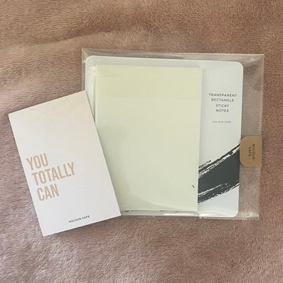 Transparent Matte Sticky Notes Plastic Clear Sticky Notes for Planners ...