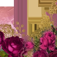 5x7 Shabby Floral Overlays for Invitations, Planners, Journal Pages ...