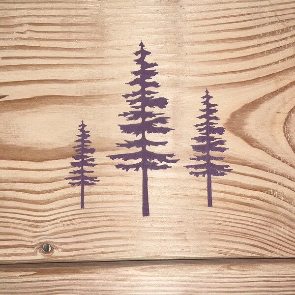 Stencil, Skinny Tree Stencil Sheet, Tree Stencil, Christmas Tree ...