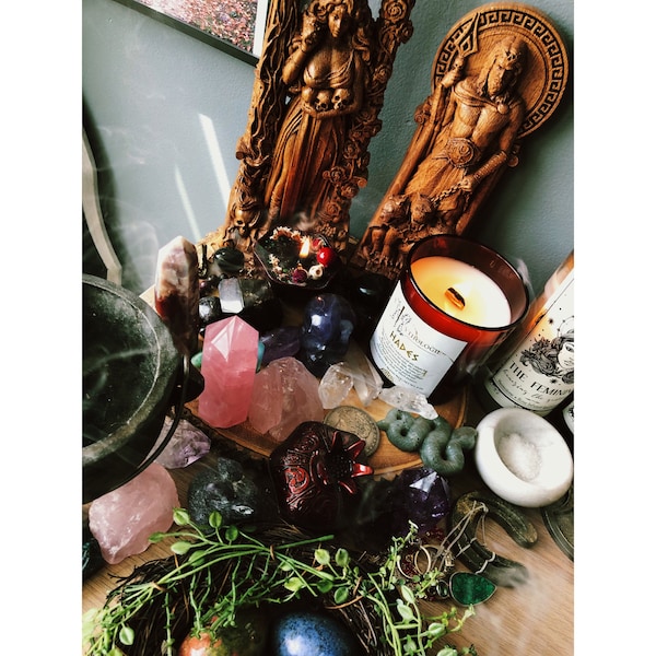Persephone With SKULL, Goddess of Spring, Greek Statue, Kore Figurine ...