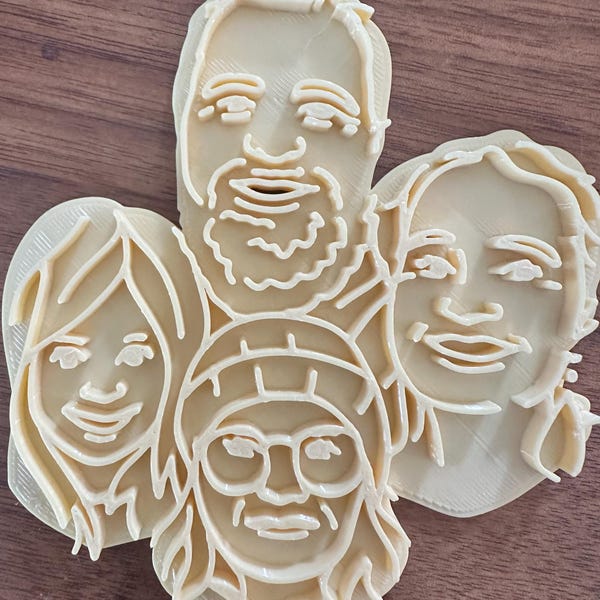 Custom Portrait Gift Personalized Face Cookie Cutter Pastry Fondant ...
