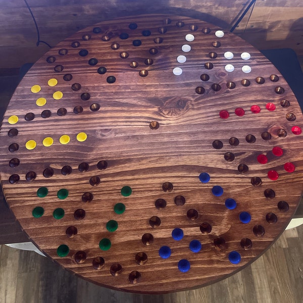 4/6 Player Extra Large Marble Wahoo , 1" Marble 4/6 Player Wahoo Board ...