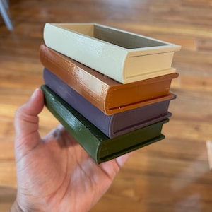 Multicolor Stack of Books Succulent Plant Pot Succulent Gift 3D Printed ...