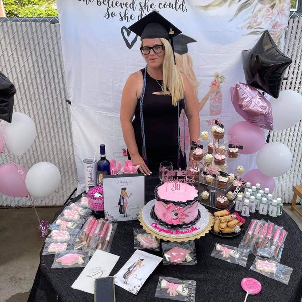 Mastered It Cake Topper, College Graduation Party Decorations, Masters ...