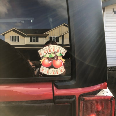 Cherry Bomb Tattoo Art Design Full Color Vinyl Decal for Car, Macbook ...