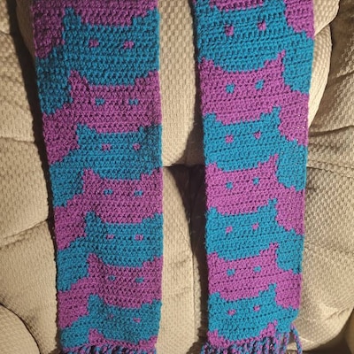 Crochet Cat Scarf Pattern DIGITAL PDF PATTERN - Etsy