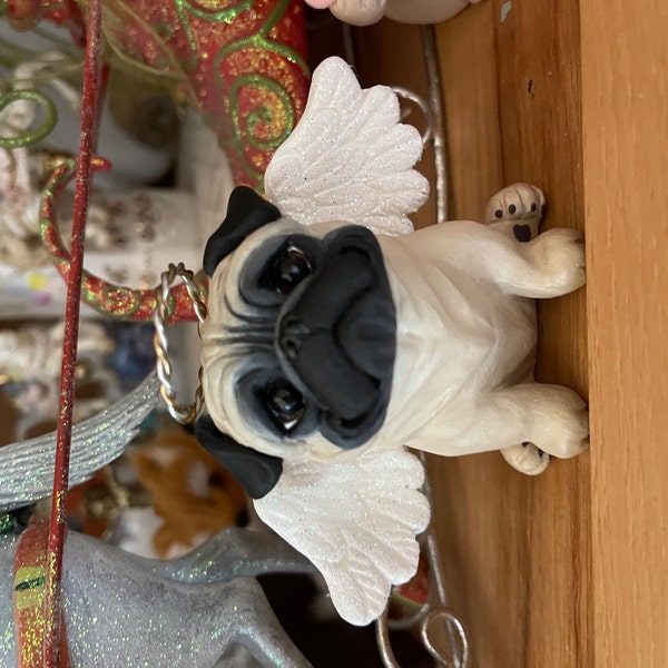Mini Pug Resin Hand Sculpted and Cast Collectible - Etsy