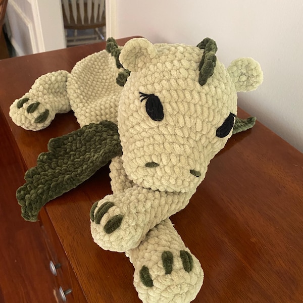 Pattern Crochet Dragon, Snuggle Dragon, Cute Dinosaur, Amigurumi Toys ...