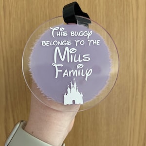 Personalised Acrylic Disc, Hello World Acrylic Disc, Baby Announcement ...