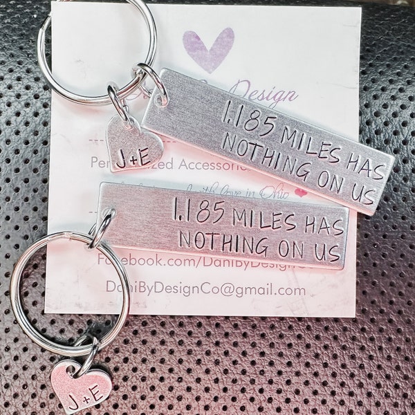 Long Distance Relationship Keychain-custom/ Personalized Gift for Long ...