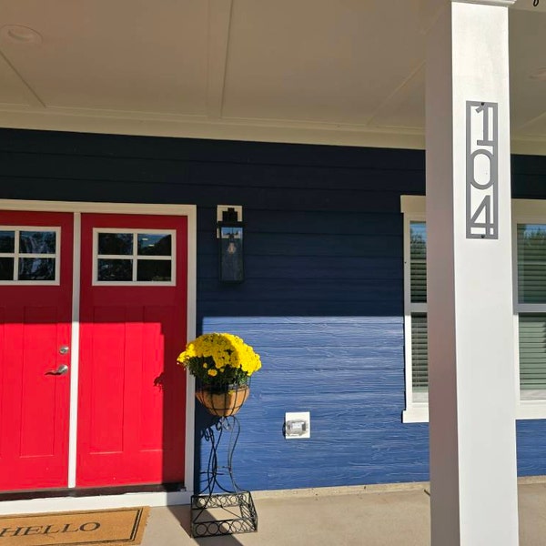 Personalized Metal Address Sign, Modern Address Sign, Realtor Gift Idea ...