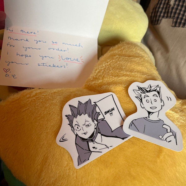 Bokuto Kotaro Head Tilt Manga Panel Sticker Haikyuu - Etsy