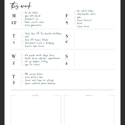 The Essentials Template Collection by Luxbook Digital Planner - Etsy
