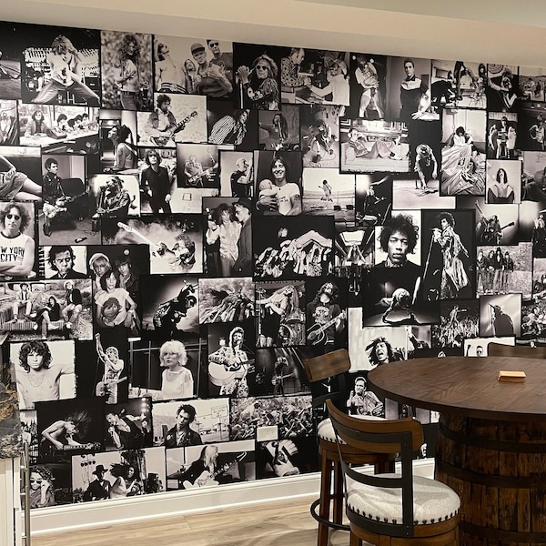 Rock and Roll Legends Wallpaper: Iconic Rock Musicians Wall Decor #33 ...