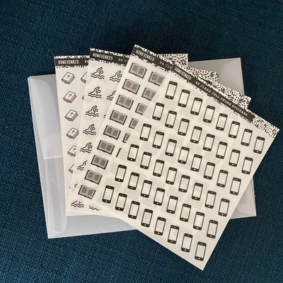 48 Clear Phone Stickers Cell Phone Planner Stickers - Etsy
