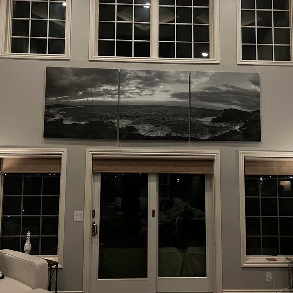 4 Panel Split World Map Canvas Print. Texture Digitally Applied ...