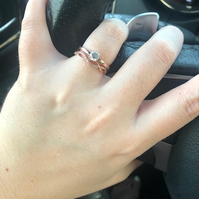 More Sizes 1/2 Ct Promise Ring, Engagement Ring, Round Solitaire Ring ...