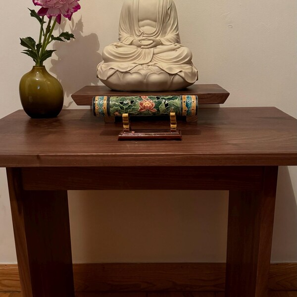 Floor Altar and Riser. Beautifully Handcrafted Bamboo Top With Walnut ...