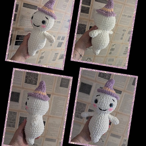 DIY Easy Crochet Little Ghost PATTERN Pdf - Cute Amigurumi Little Ghost ...