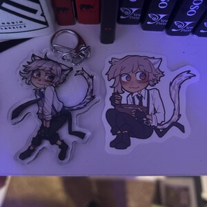 Bungou Stray Catboy 2.5" Double-sided Charms - Etsy Canada