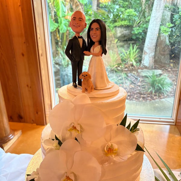 Custom Bobblehead Wedding Cake Topper, Personalized Wedding Cake ...