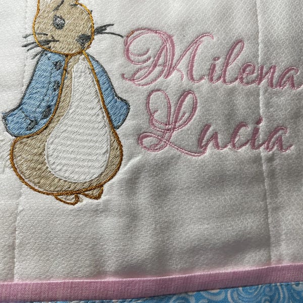 The Tale of Peter Rabbit Alphabet 4 Inch 26 Letters Embroidery Machine ...