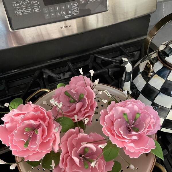 Edible Sugar Peonies - Etsy