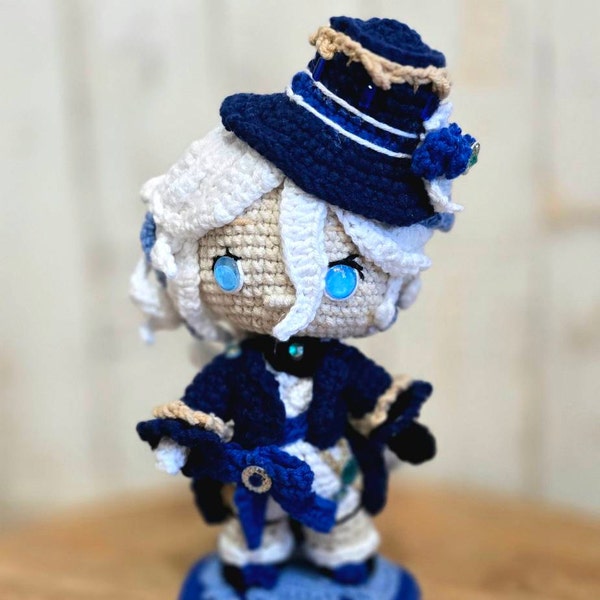 Crochet PDF Pattern: "furina" Chibi Amigurumi - Etsy