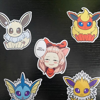 Stickers Eevee and Eeveelutions - Etsy