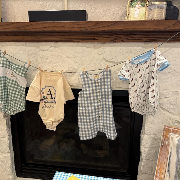 Custom Mallard Ducks Romper, Duckling Baby Bodysuit, Daddy's Hunting ...