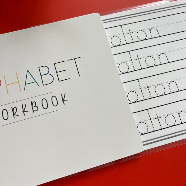 Trace & Erase Alphabet Workbook | Dry Erase, Learn to Write Letters ...